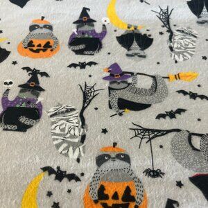 Handmade | Bedding | Fun Halloween Sloths Handmade Cotton Flannel ...